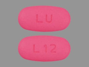 Pill Finder: LU L12 Pink Elliptical / Oval - Medicine.com