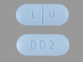 Pill Finder: L U D02 Blue Elliptical / Oval - Medicine.com