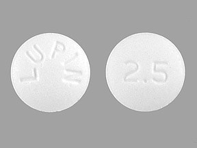 Pill Finder: LUPIN 2.5 White Round - Medicine.com