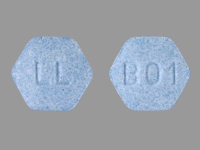 Pill Finder: B01 LL Blue Six-sided - Medicine.com