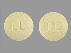 Pill Finder: B02 LL Yellow Round - Medicine.com