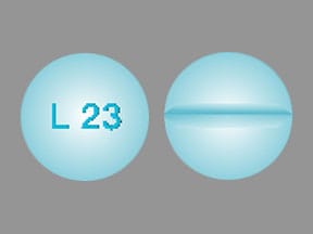 Pill Finder: L 23 Blue Round - Medicine.com