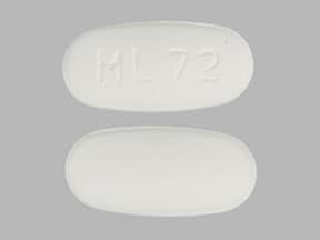 Pill Finder: ML 72 White Elliptical / Oval - Medicine.com