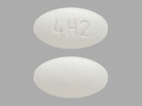 Pill Finder: 4H2 White Elliptical / Oval - Medicine.com