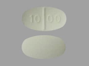 Pill Finder: 10 00 White Elliptical / Oval - Medicine.com