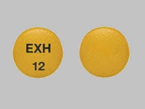 Pill Finder: EXH 12 Yellow Round - Medicine.com