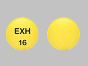 Pill Finder: EXH 16 Yellow Round - Medicine.com