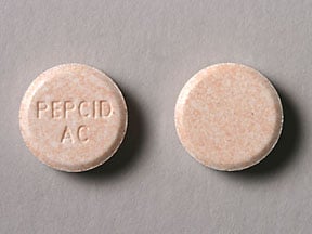 Pill Finder: PEPCID AC Pink Round - Medicine.com
