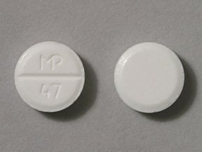 Pill Finder: MP 47 White Round - Medicine.com