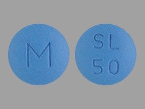 Pill Finder: M SL 50 Blue Round - Medicine.com