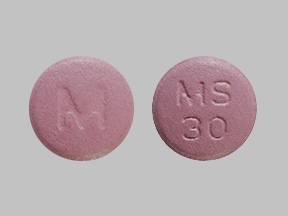 Pill Finder: M MS 30 Purple Round - Medicine.com