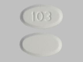 Pill Finder: 103 White Elliptical / Oval - Medicine.com