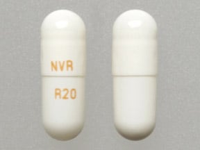 Pill Finder: NVR R20 White Capsule-shape - Medicine.com
