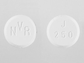 Pill Finder: NVR J 250 White Round - Medicine.com