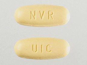 Pill Finder: NVR UIC Yellow Elliptical / Oval - Medicine.com