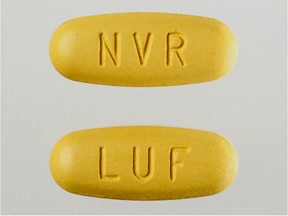 Pill Finder: NVR LUF Yellow Elliptical / Oval - Medicine.com