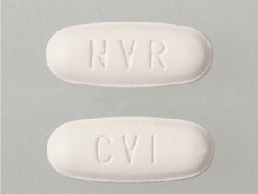 Pill Finder: NVR CVI White Elliptical / Oval - Medicine.com