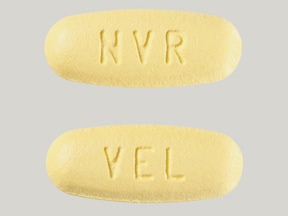 Pill Finder: NVR VEL Yellow Elliptical / Oval - Medicine.com