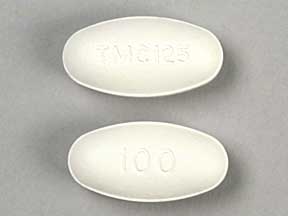 Pill Finder: TMC125 100 White Elliptical / Oval - Medicine.com