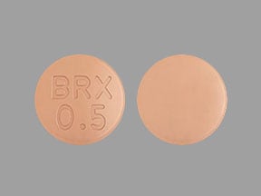 Pill Finder: BRX 0.5 Orange Round - Medicine.com