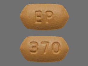 Pill Finder: EP 370 Peach Six-sided - Medicine.com