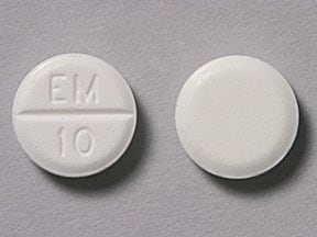 Pill Finder: EM 10 White Round - Medicine.com