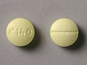 Pill Finder: K140 Yellow Round - Medicine.com