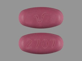 Pill Finder: 2707 V Pink Elliptical / Oval - Medicine.com