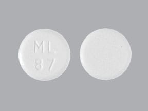 Pill Finder: ML 87 White Round - Medicine.com