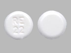 Pill Finder: RE 22 White Round - Medicine.com