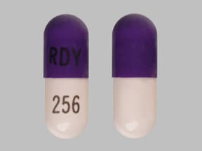 Pill Finder: RDY 256 Purple Capsule-shape - Medicine.com