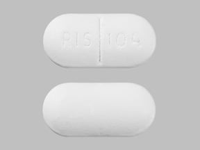 Pill Finder: RIS 104 White Elliptical / Oval - Medicine.com