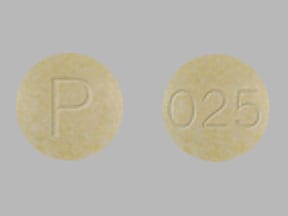 Pill Finder: P 025 Yellow Round - Medicine.com