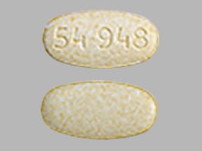 Pill Finder: 54 948 Yellow Elliptical / Oval - Medicine.com