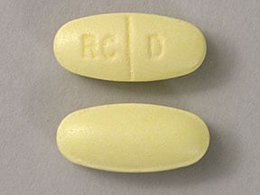 Pill Finder: RC D Yellow Elliptical / Oval - Medicine.com