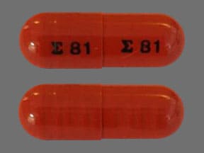 Pill Finder: E 81 E 81 Orange Capsule-shape - Medicine.com