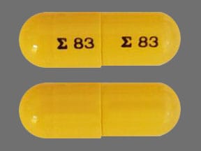 Pill Finder: E 83 E 83 Yellow Capsule-shape - Medicine.com