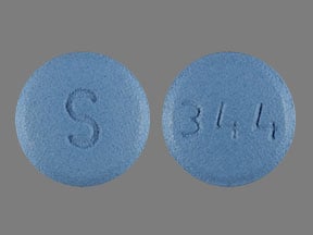 Pill Finder: S 344 Blue Round - Medicine.com