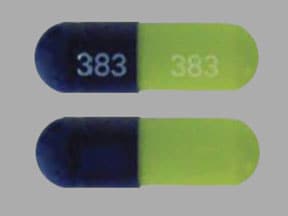 Pill Finder: 383 383 Blue Capsule-shape - Medicine.com