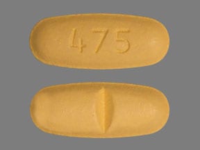 Pill Finder: 475 Yellow Elliptical / Oval - Medicine.com