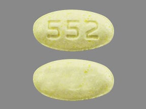 Pill Finder: 552 Yellow Elliptical / Oval - Medicine.com