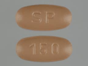 Pill Finder: SP 150 Pink Elliptical / Oval - Medicine.com