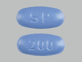 Pill Finder: SP 200 Blue Elliptical / Oval - Medicine.com