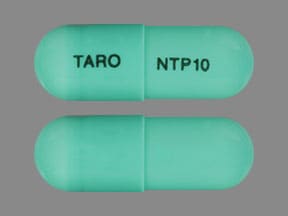 Pill Finder: TARO NTP 10 Green Capsule-shape - Medicine.com