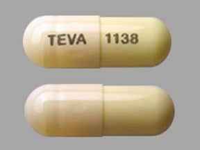 Pill Finder: TEVA 1138 Yellow Capsule-shape - Medicine.com