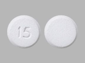 Pill Finder: 15 White Round - Medicine.com