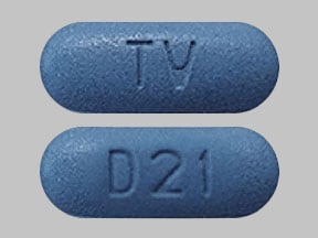 Pill Finder: TV D21 Blue Elliptical / Oval - Medicine.com