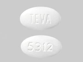 Pill Finder: TEVA 5312 White Elliptical / Oval - Medicine.com