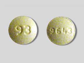 Pill Finder: 93 9643 Yellow Round - Medicine.com