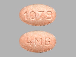 Pill Finder: 1079 4 MG Pink Elliptical / Oval - Medicine.com